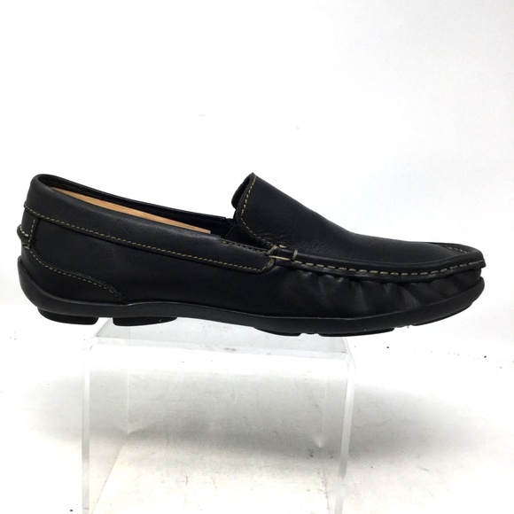 Ferrato | Shoes | Ferrato Men Shoes Size Usa 8 Black Leather Loafers ...